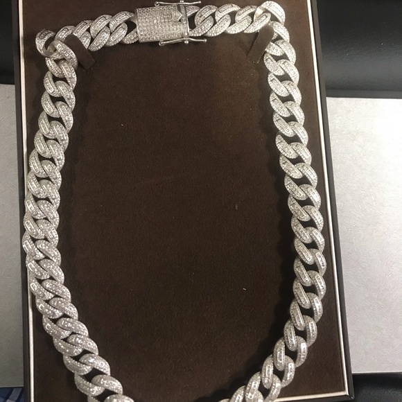 Jewelry | 7 Ct Lab Made Diamond Cuban Link | Poshmark